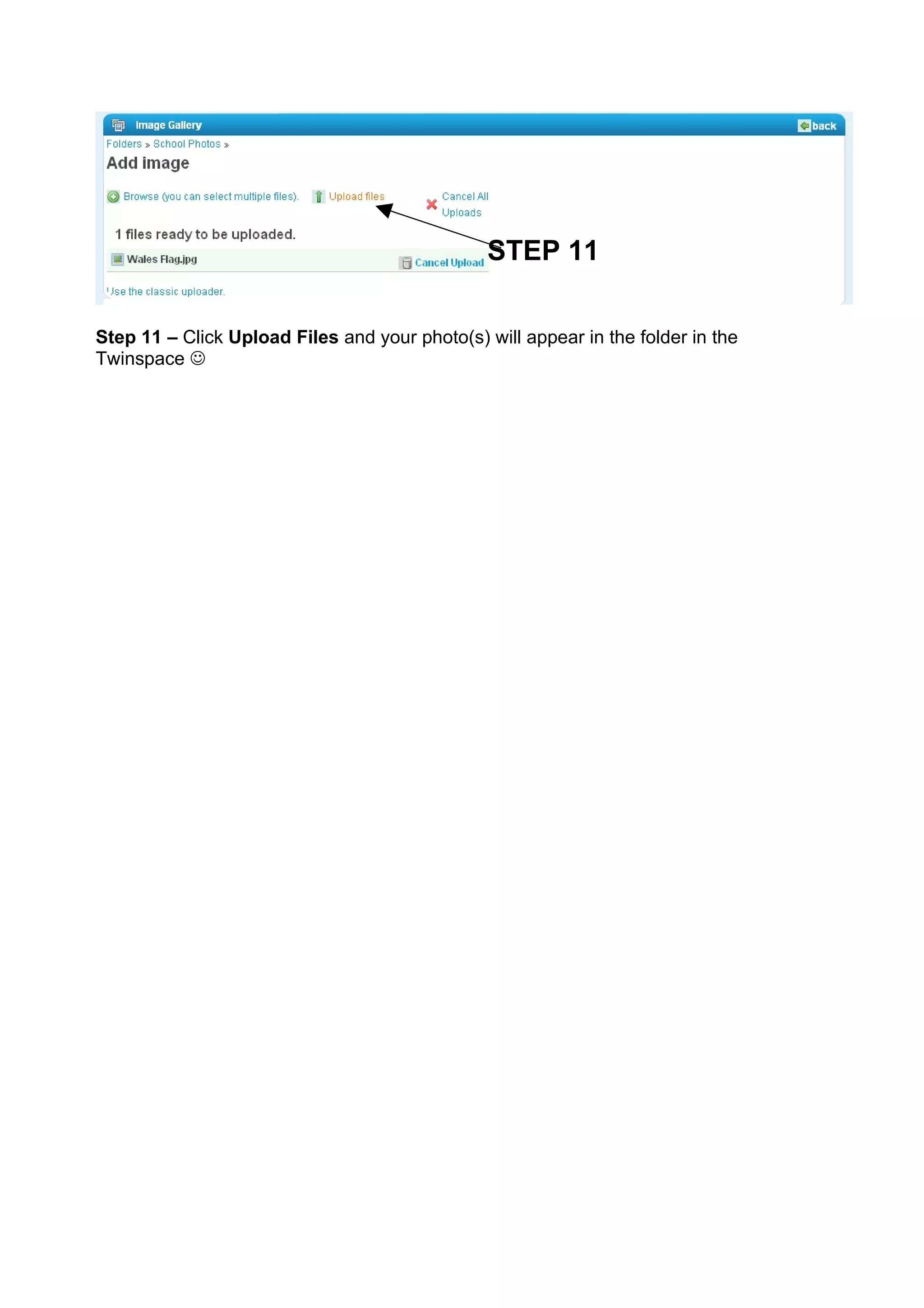 eTwinning New Twinspace - How To Add Photos | DOC