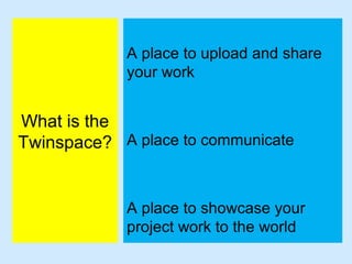 Using Your Twinspace Webinar Slides | PPT