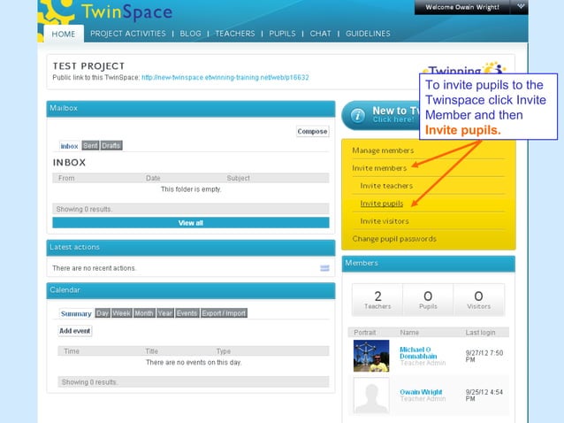 Using Your Twinspace Webinar Slides