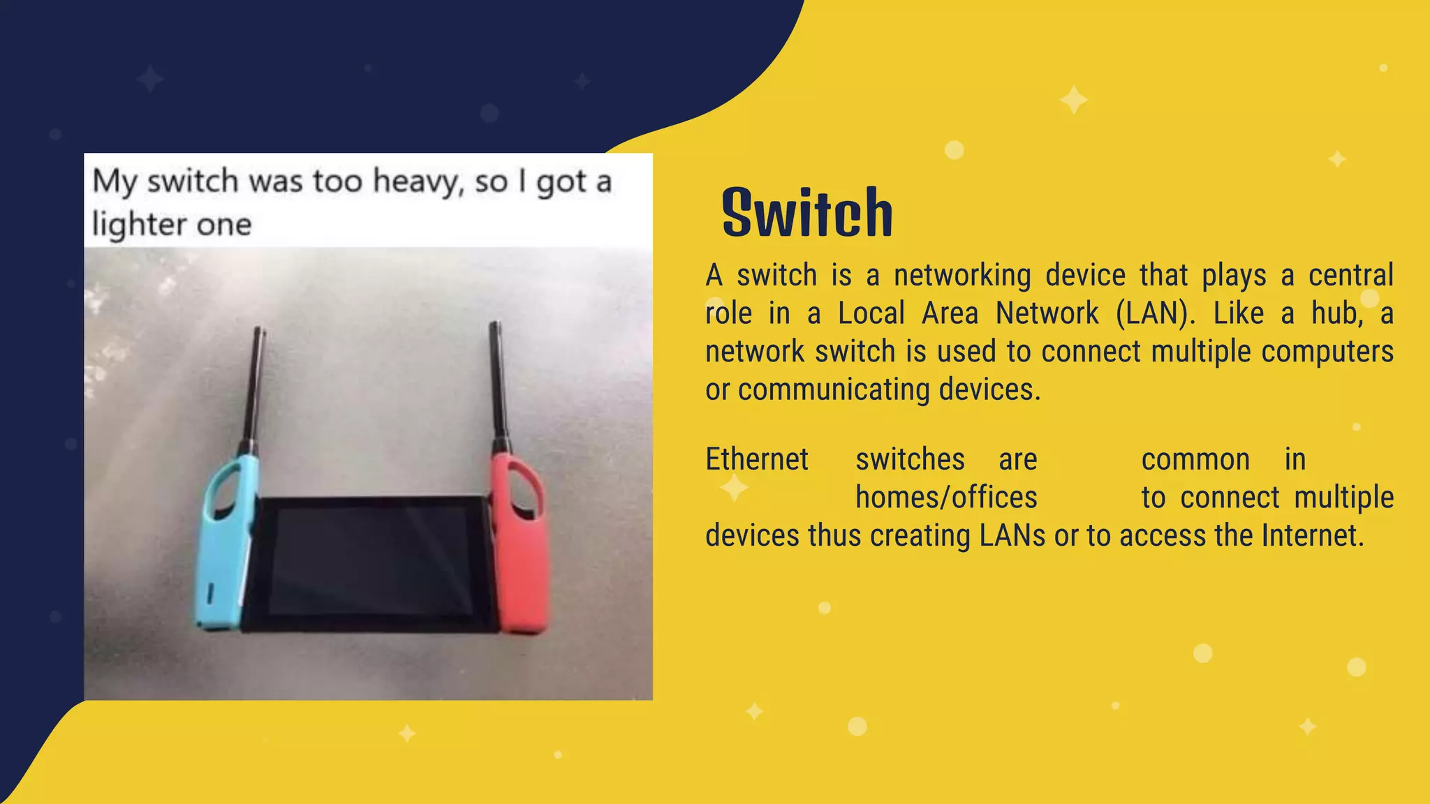 Presentation on Network Devices for Class 12 | PPTX