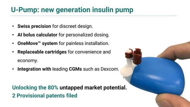 Innovative insulin patch pump U-Pump with AI | PPT
