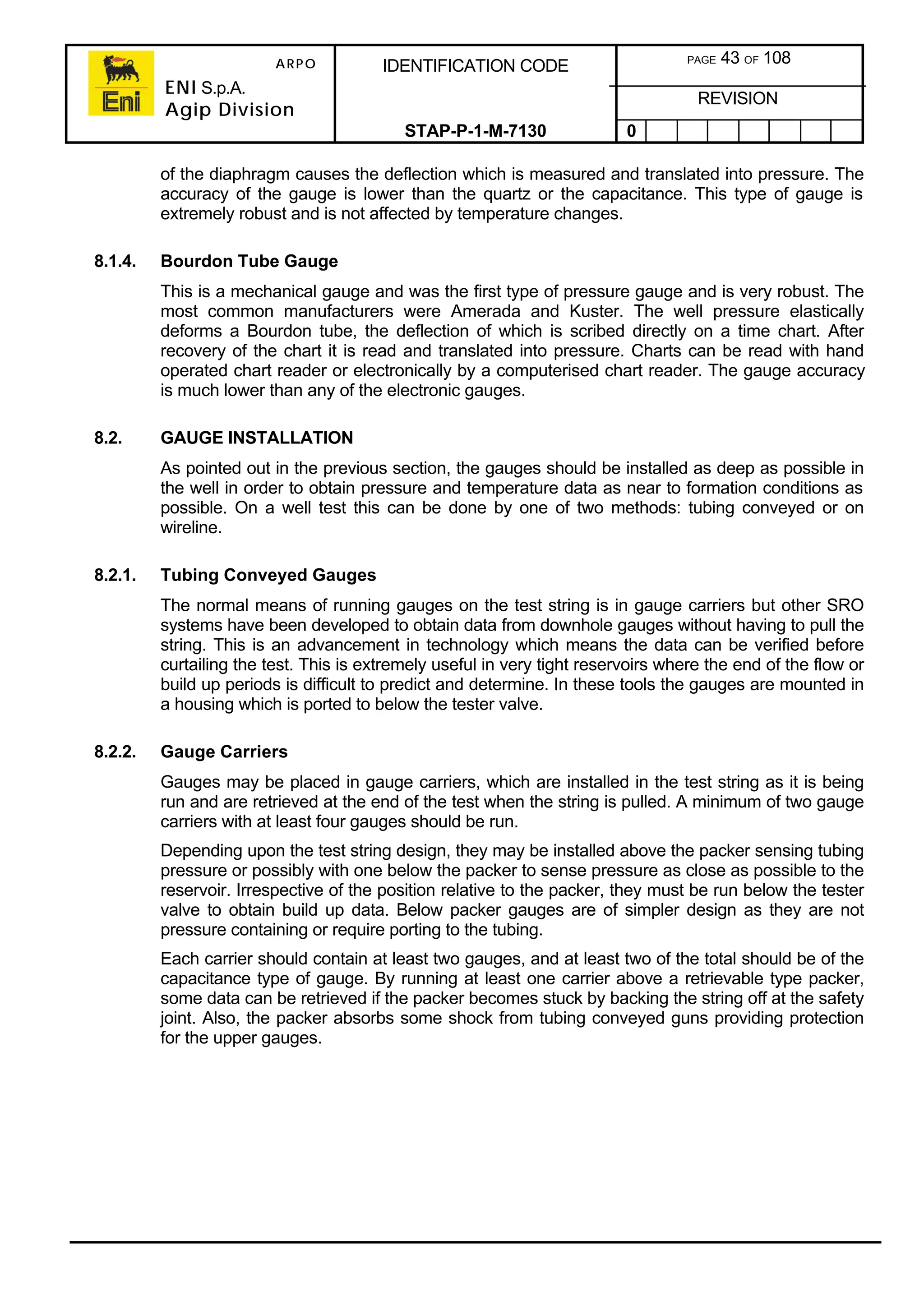 Well test-procedures-manual | PDF