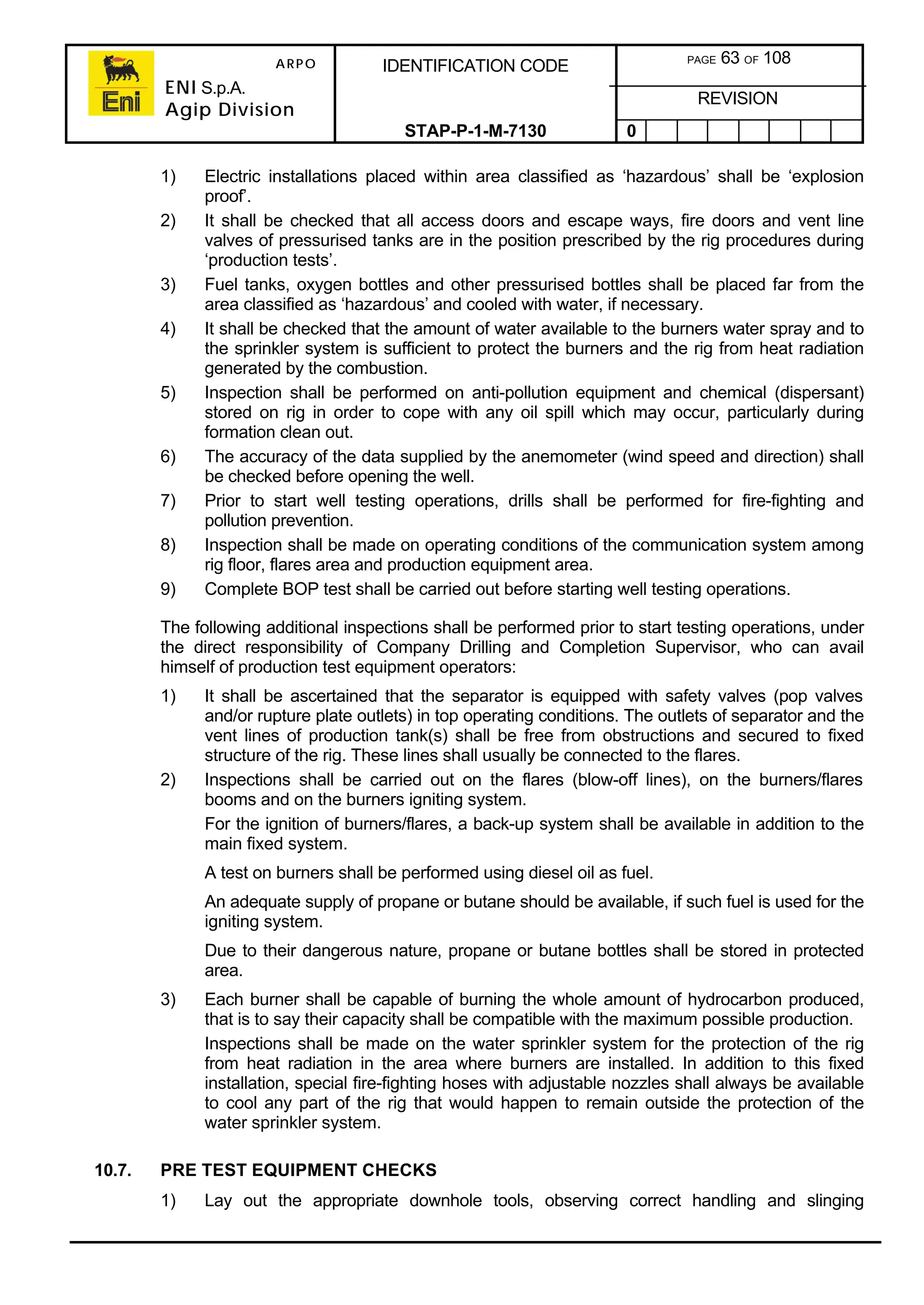 Well test-procedures-manual | PDF