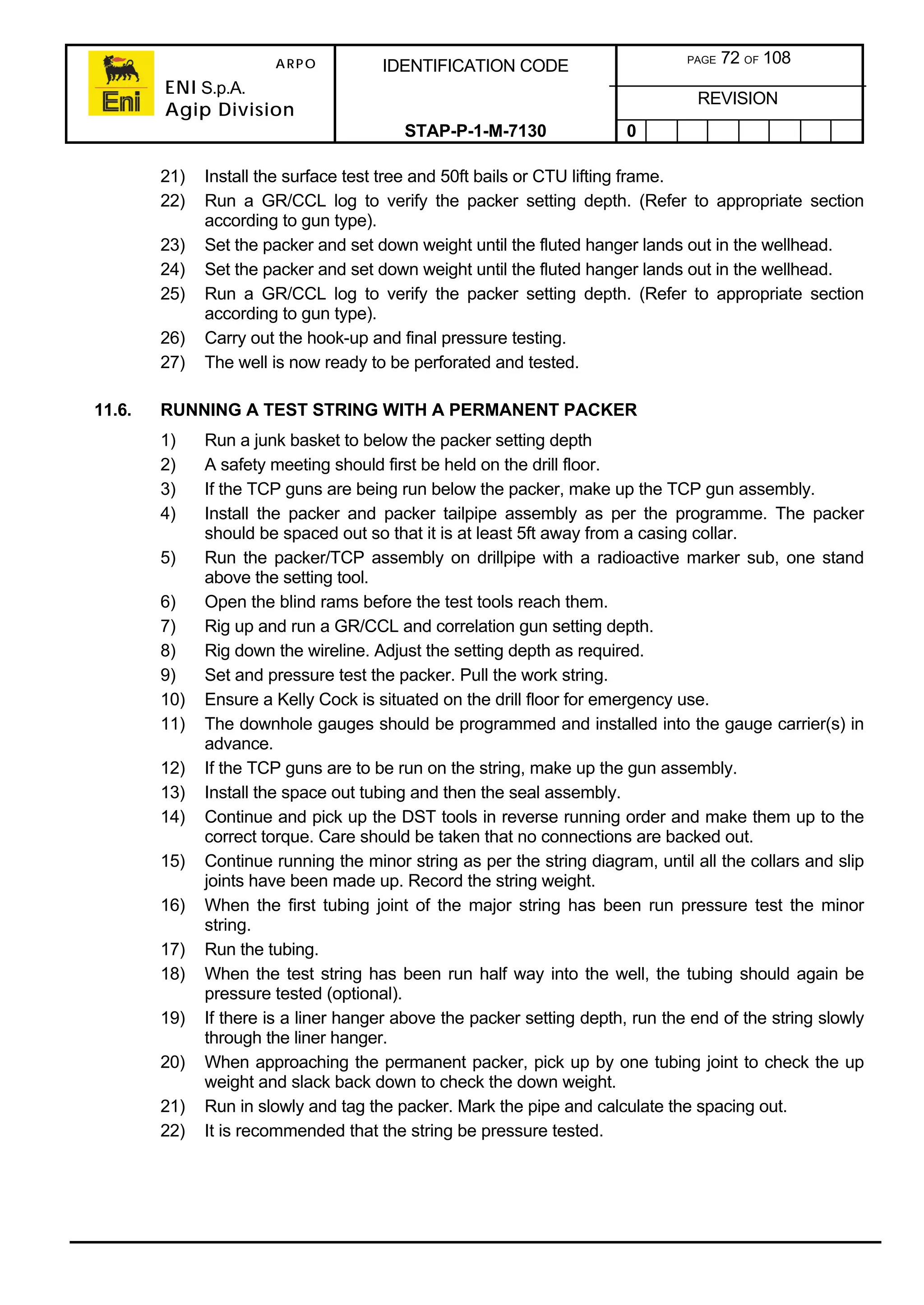 Well test-procedures-manual | PDF