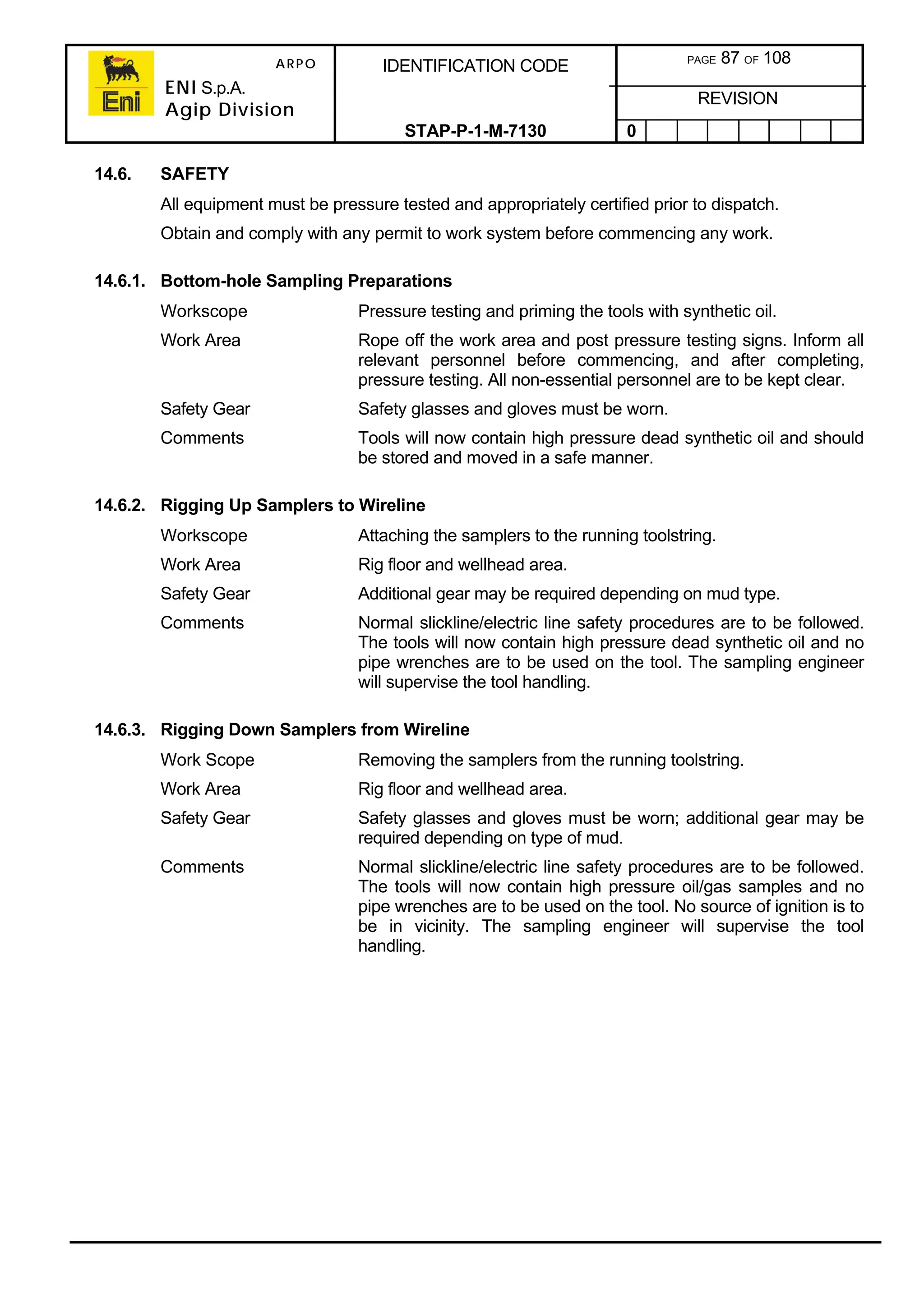 Well test-procedures-manual | PDF