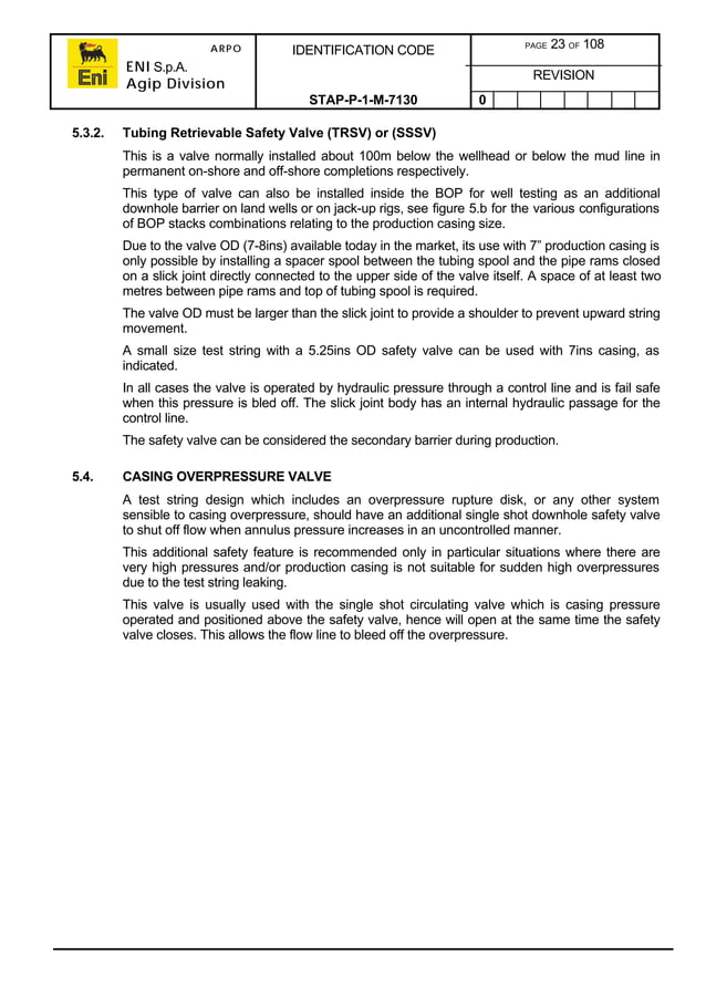 Well test-procedures-manual | PDF