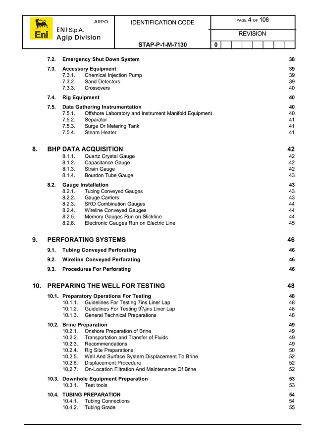 Well test-procedures-manual | PDF