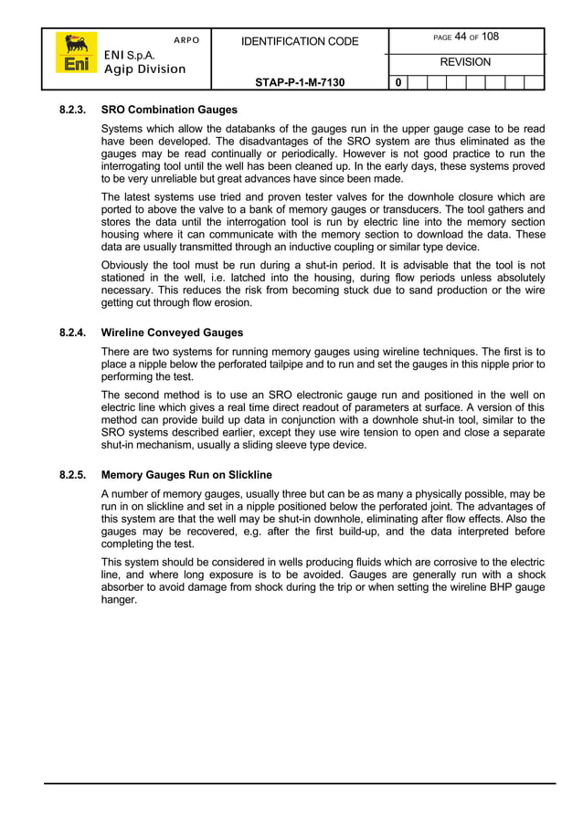 Well test-procedures-manual | PDF