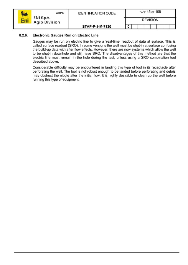 Well test-procedures-manual | PDF