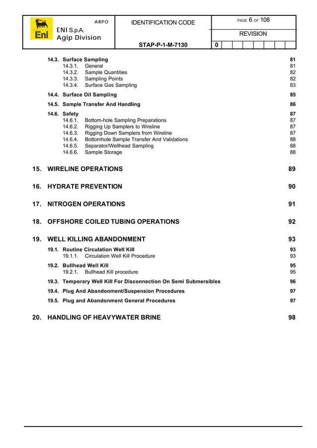 Well test-procedures-manual | PDF