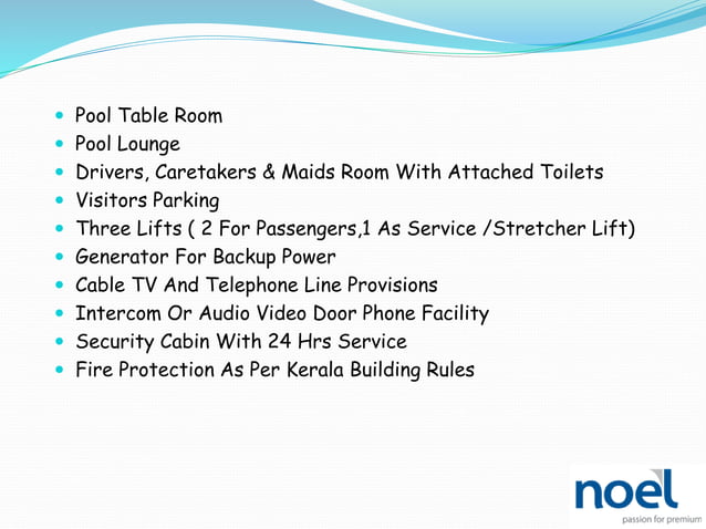 Flats in Thiruvalla | Builders in Thiruvalla | Noel Projects | PPTX | Bath and Shower | Personal ...