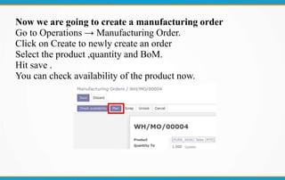 Workcenter in Odoo Manufacturing | PPT