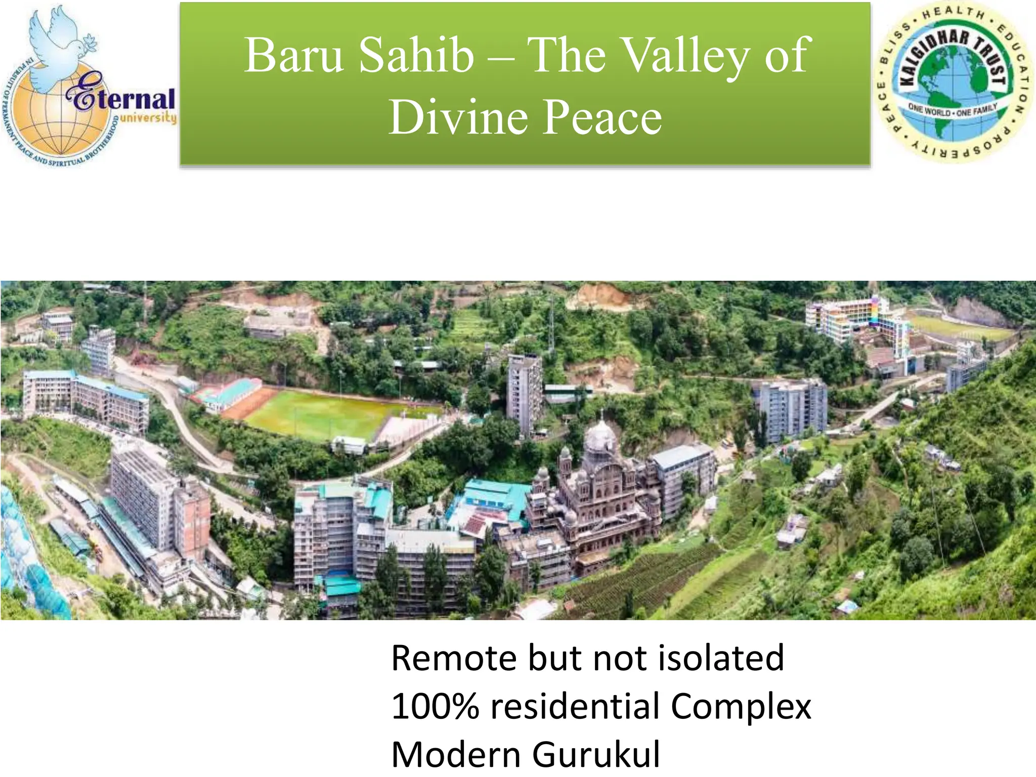 Eternal University, Baru Sahib H.P PPT admissions | PPTX