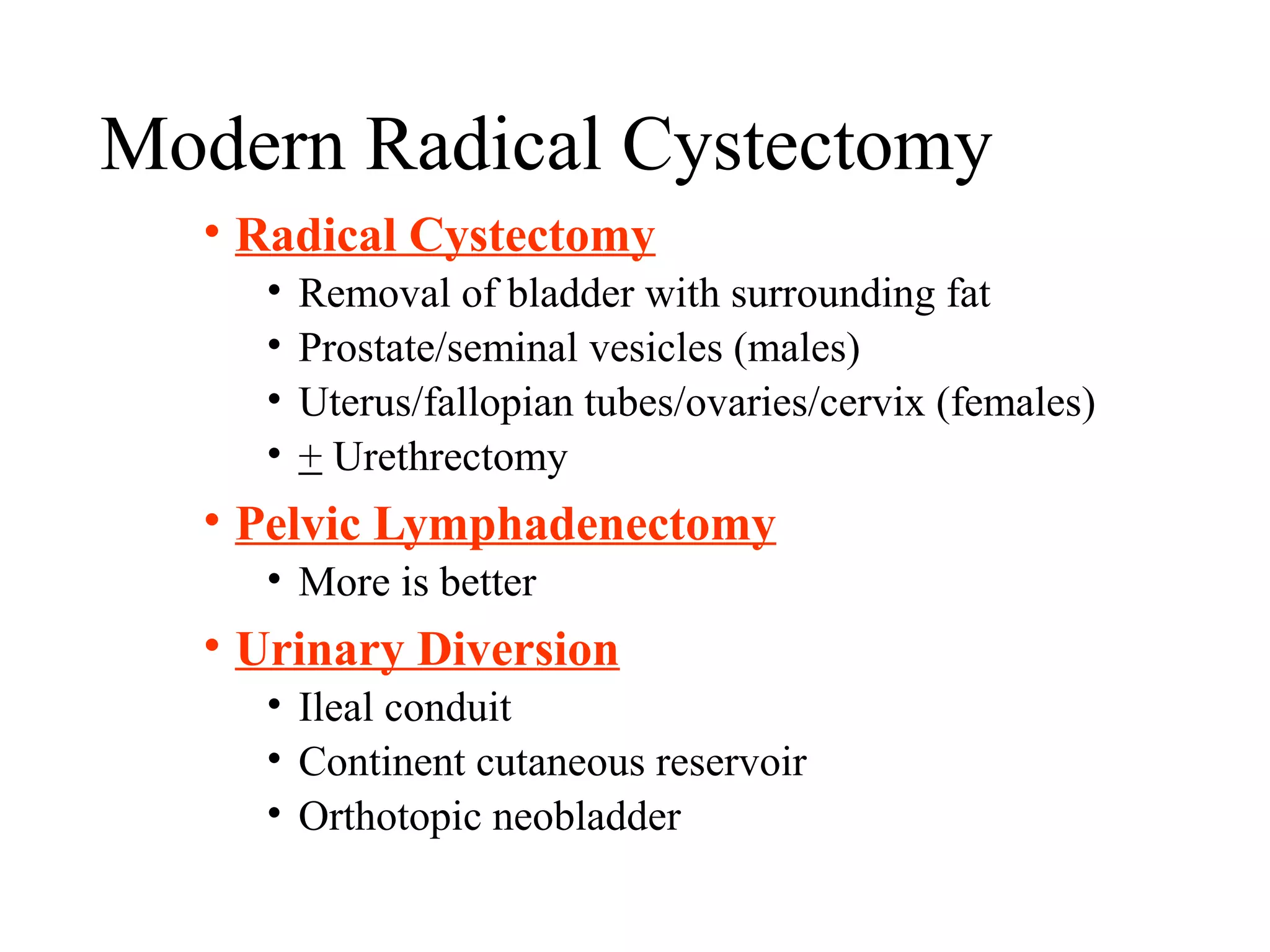 urinary diversions in bladder cancer | PPT