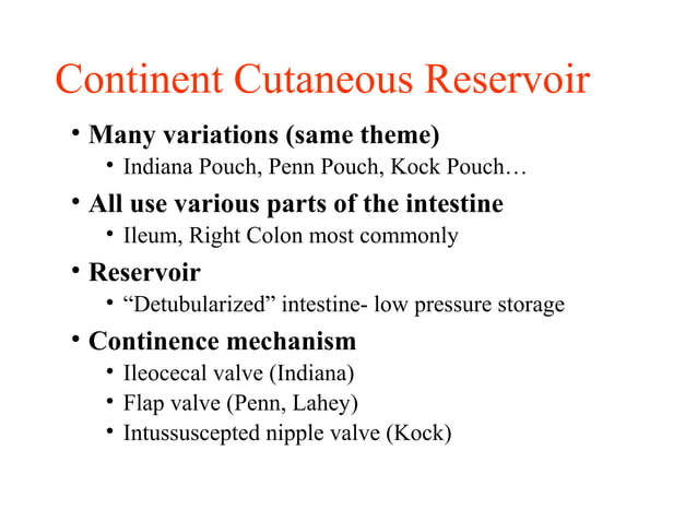 urinary diversions in bladder cancer | PPT