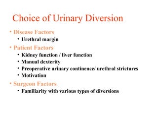 urinary diversions in bladder cancer | PPT