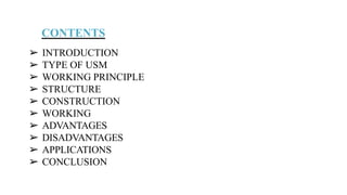 ULTRASONIC MOTORS | PPT | Free Download