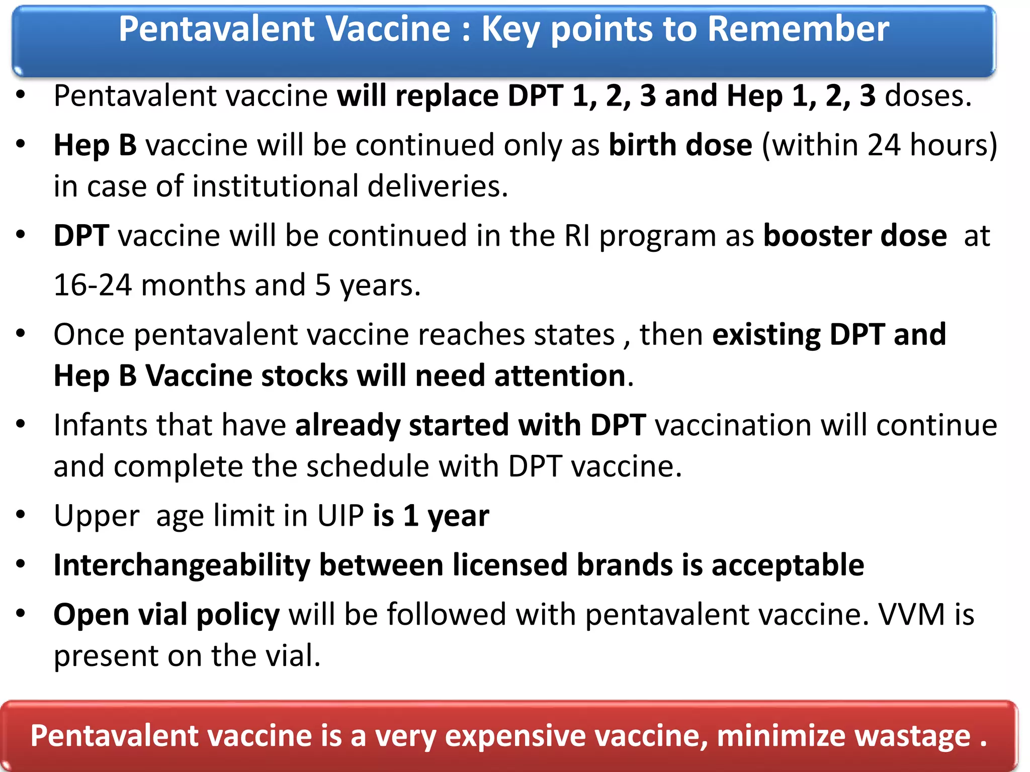 New vaccine introduction pentavalent vaccine india_b_ankura | PPTX