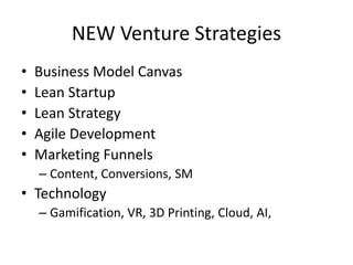 New Venture Strategies | PPTX