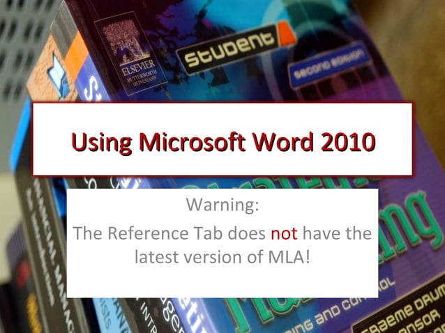 A practical guide to MLA style | PPT