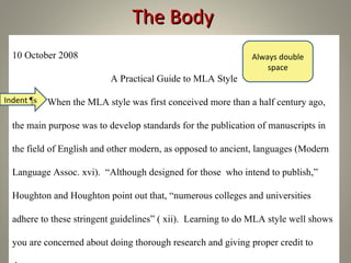 A practical guide to MLA style | PPT