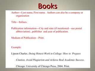 A practical guide to MLA style | PPT