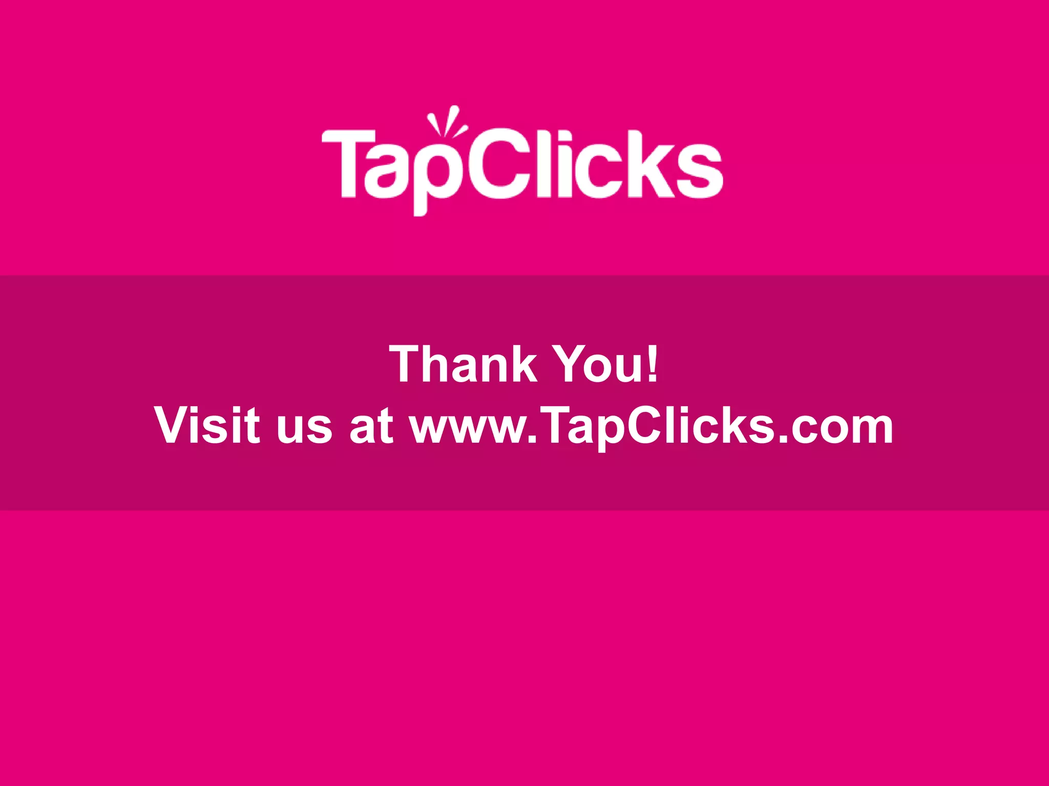 Introducing TapClicks TapAnalytics | PPTX