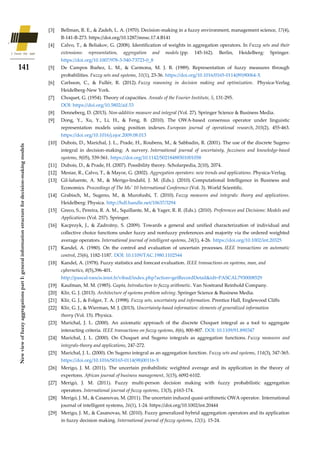 New view of fuzzy aggregations. part I: general information structure for decision-making models ...