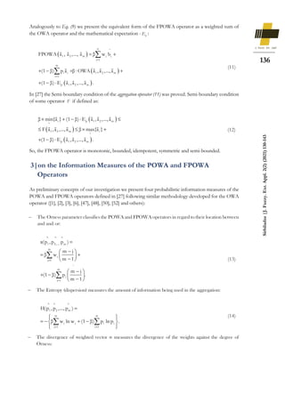 New view of fuzzy aggregations. part I: general information structure for decision-making models ...