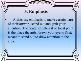 humanities principle of visual art | PPTX
