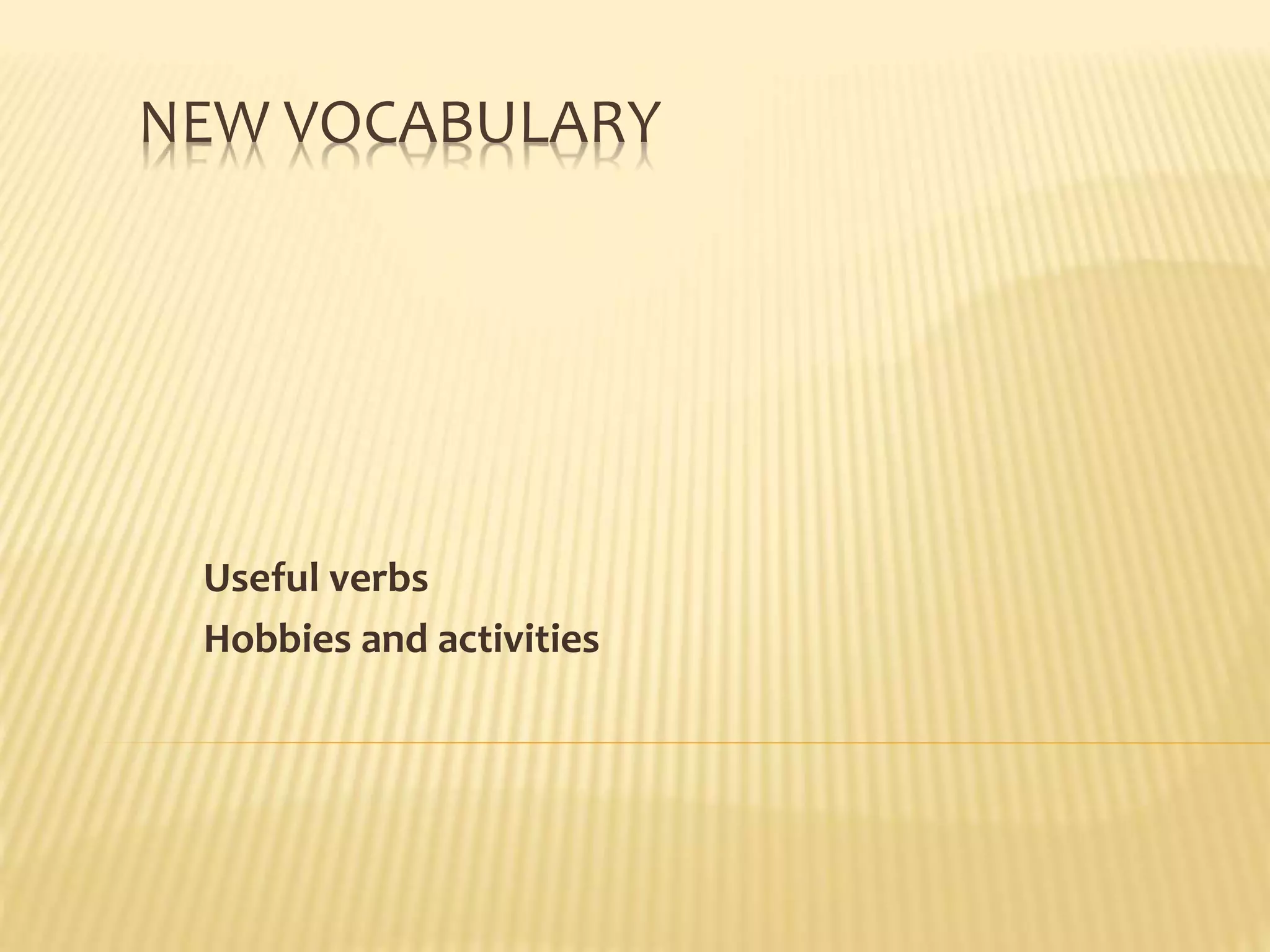New vocabulary - abilities | PPT