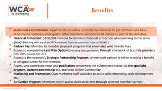 New WCA eCommerce Certification Process & Member Directory | PPTX