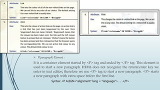 Web Application and HTML Summary | PPTX