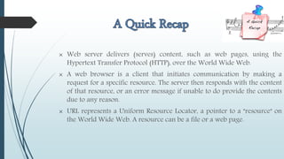 Web Application and HTML Summary | PPTX