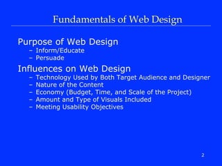 Fundamentals of Web Design | Chandan Chakraborty | PPTX