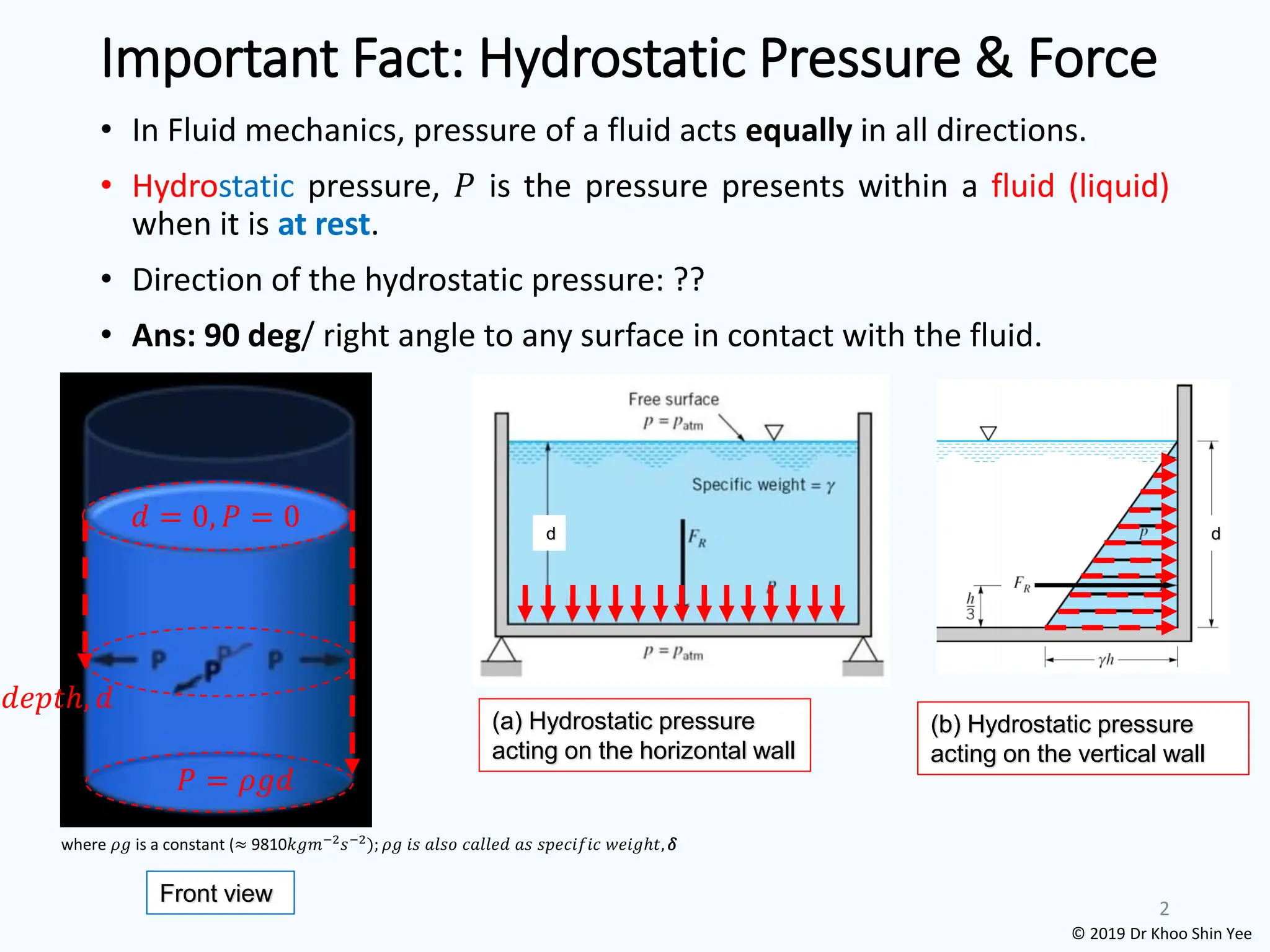New Week 9 Part 3 Application Hydrostatic Pressure And Force Pdf