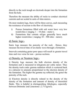 Well logging | DOCX | Physics | Science