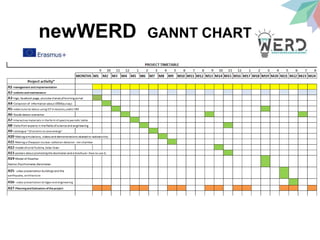 NewWerd gannt chart | PPT