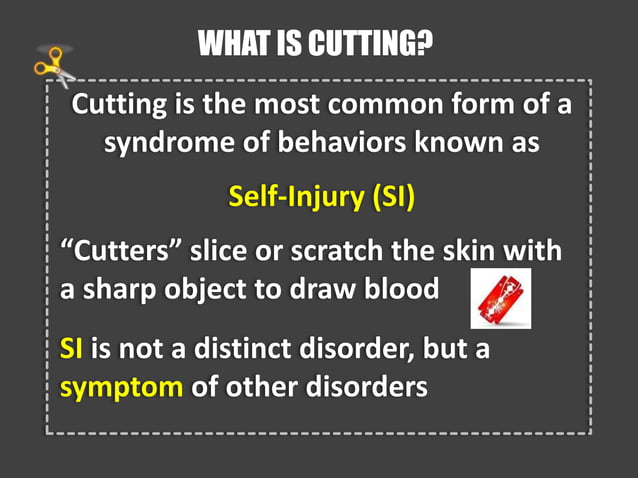 Cutting and Self-Injury | PPTX