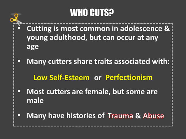 Cutting and Self-Injury | PPTX