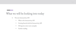New WordPress Developer APIs The Interactivity API | PPT