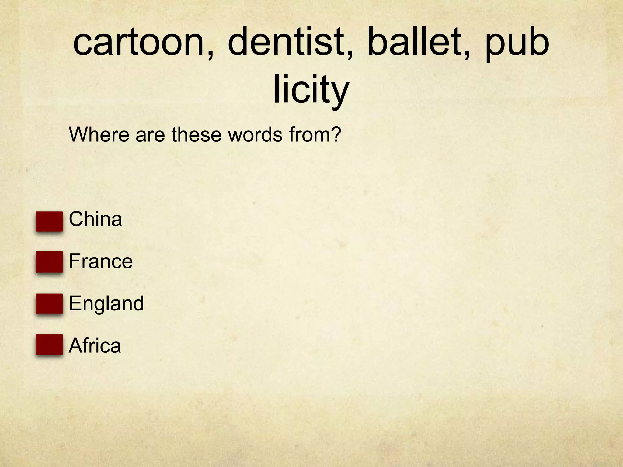 New words in english | PPT