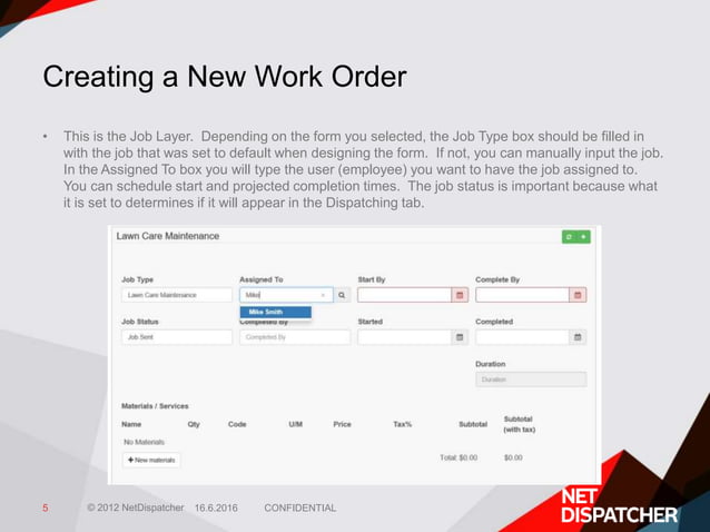 Creating a New Work Order | PPTX