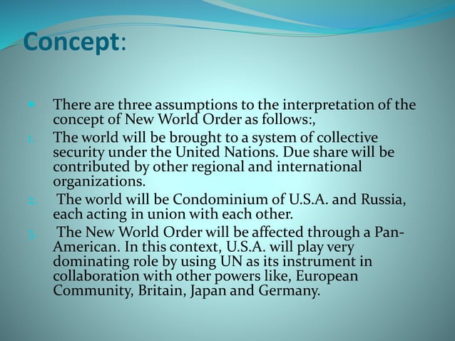 New world order | PPTX