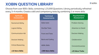 Xobin Assessment for Hiring Talents | PDF