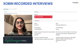 Xobin Assessment for Hiring Talents | PDF