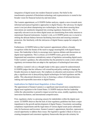 LUXSPIN Navigating the Digital Frontier: Sen. Cynthia Lummis’ Role in ...