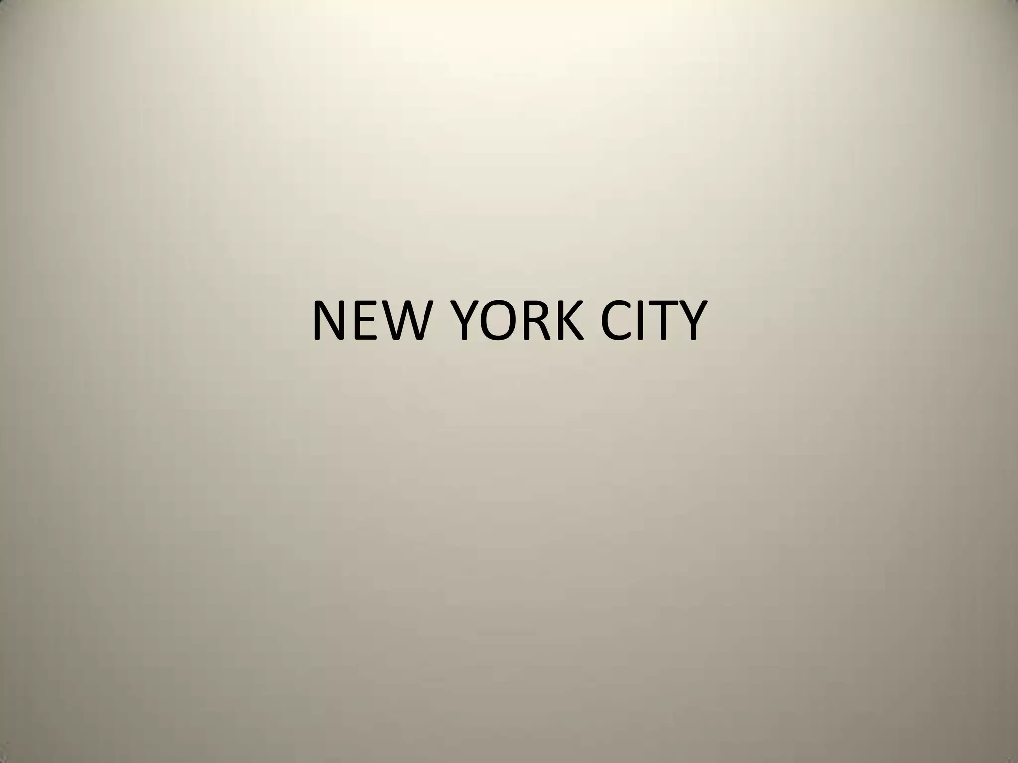 New York City | PPTX