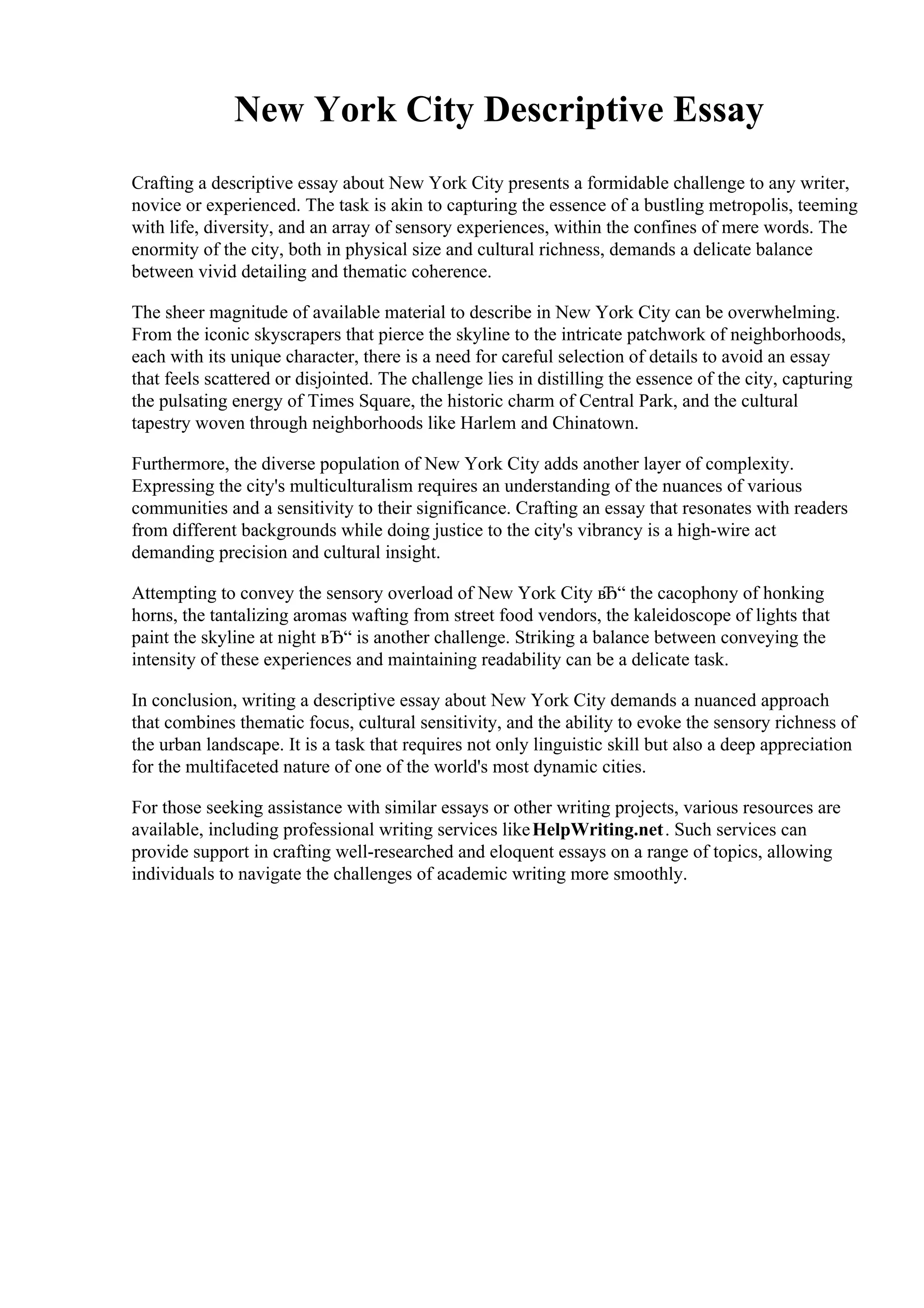 New York City Descriptive Essay.pdf