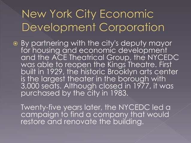 New York City Economic Development Corporation | PPT